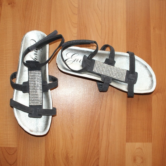 envy | Shoes | Envy Redondo Sz 7 Suede Leather Sandals Gray Boho | Poshmark